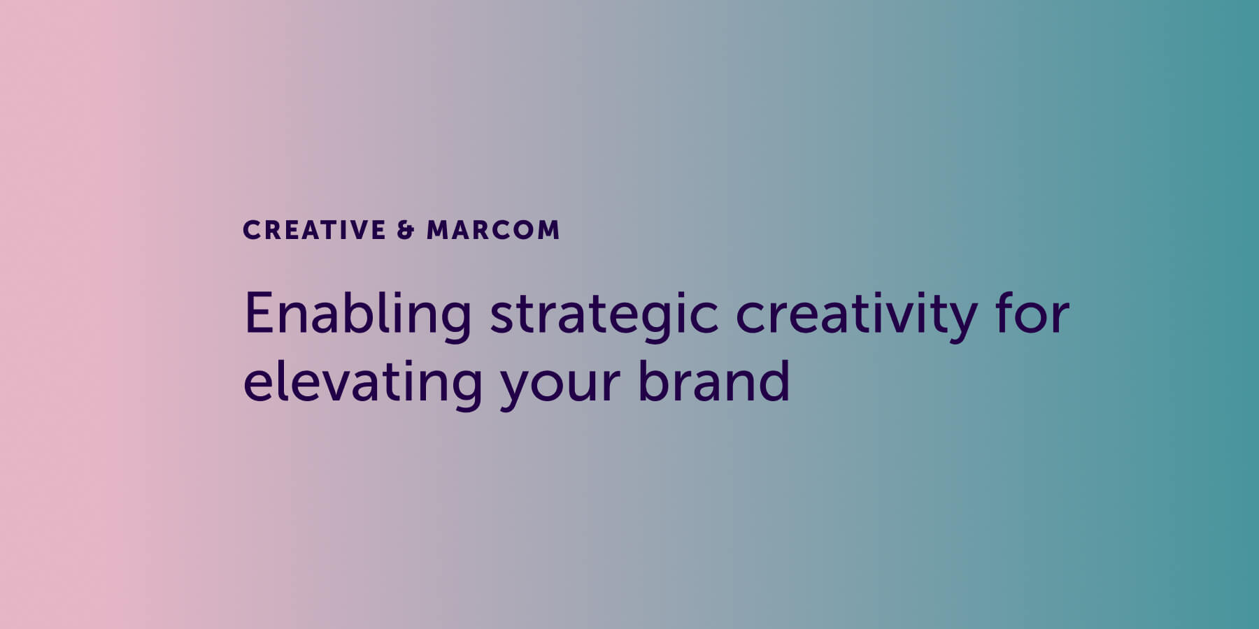Creative & Marcom - Ideas, Insights, Inspiration - TALKD